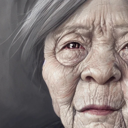 Closeup Face Portrait Of An Very Old Wrinkled Woman Rough Skin Closeup Face Portrait Of An Very Old Wrinkled Woman Rough Skin